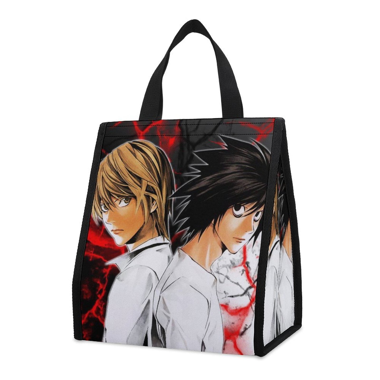 Light Yagami L Death Note Portable Lunch Bag Folding Insulated Lunchbag ...
