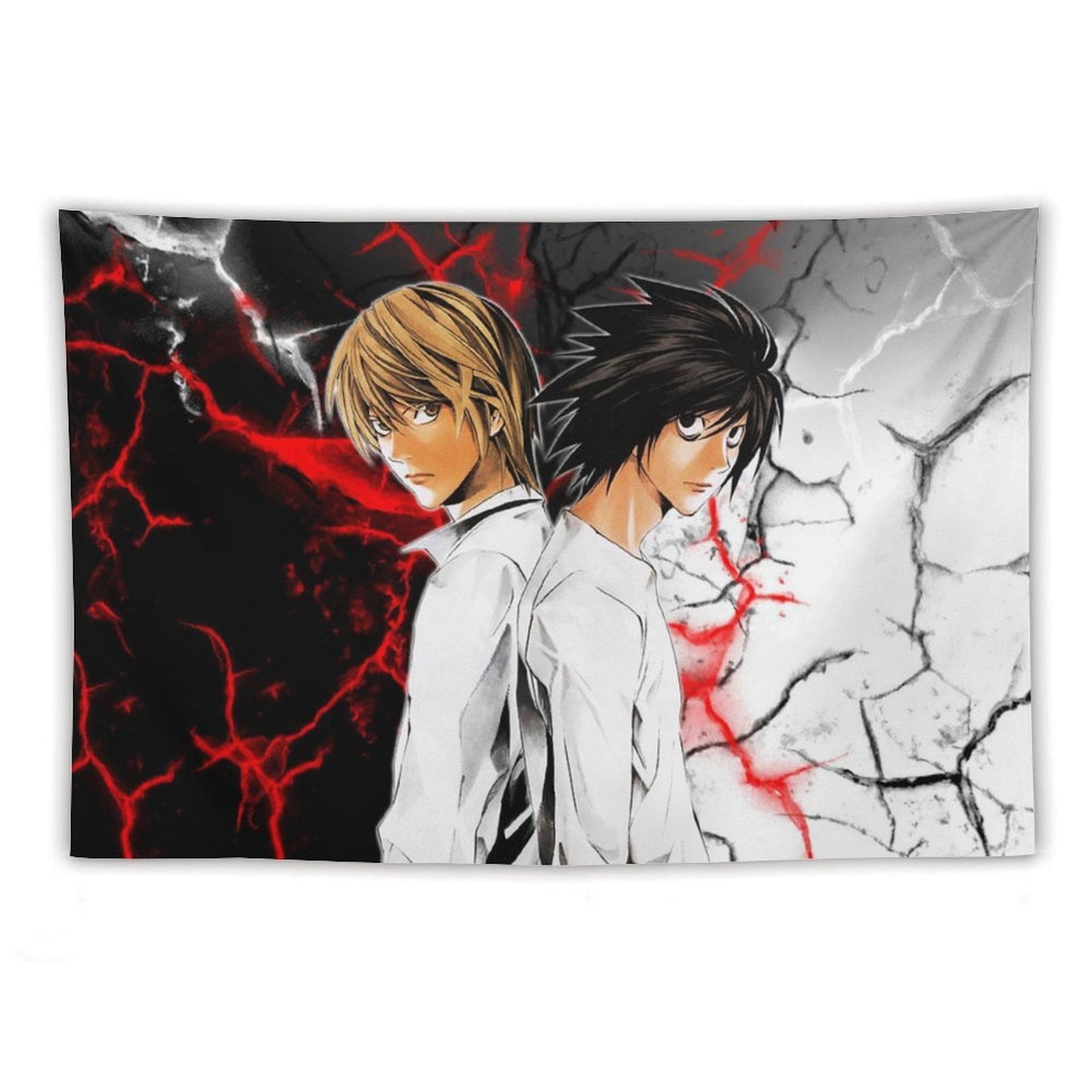 Light Yagami L Death Note Tapestry Luxury Wall Hanging Tapestries Decor ...