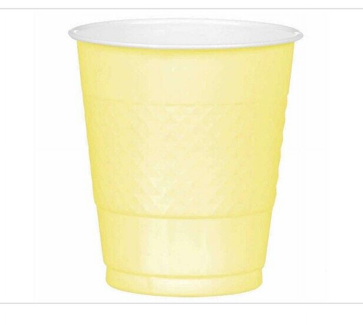 Light Yellow 12 Oz Plastic Cups 20Ct - Walmart.com