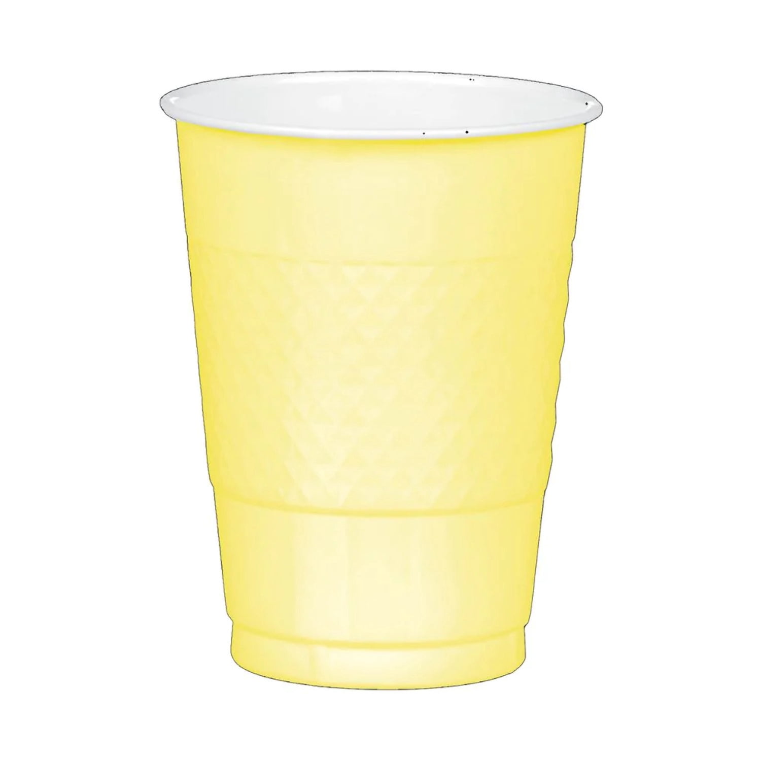 Light Yellow 16 oz Plastic Cup 20 ct - Walmart.com