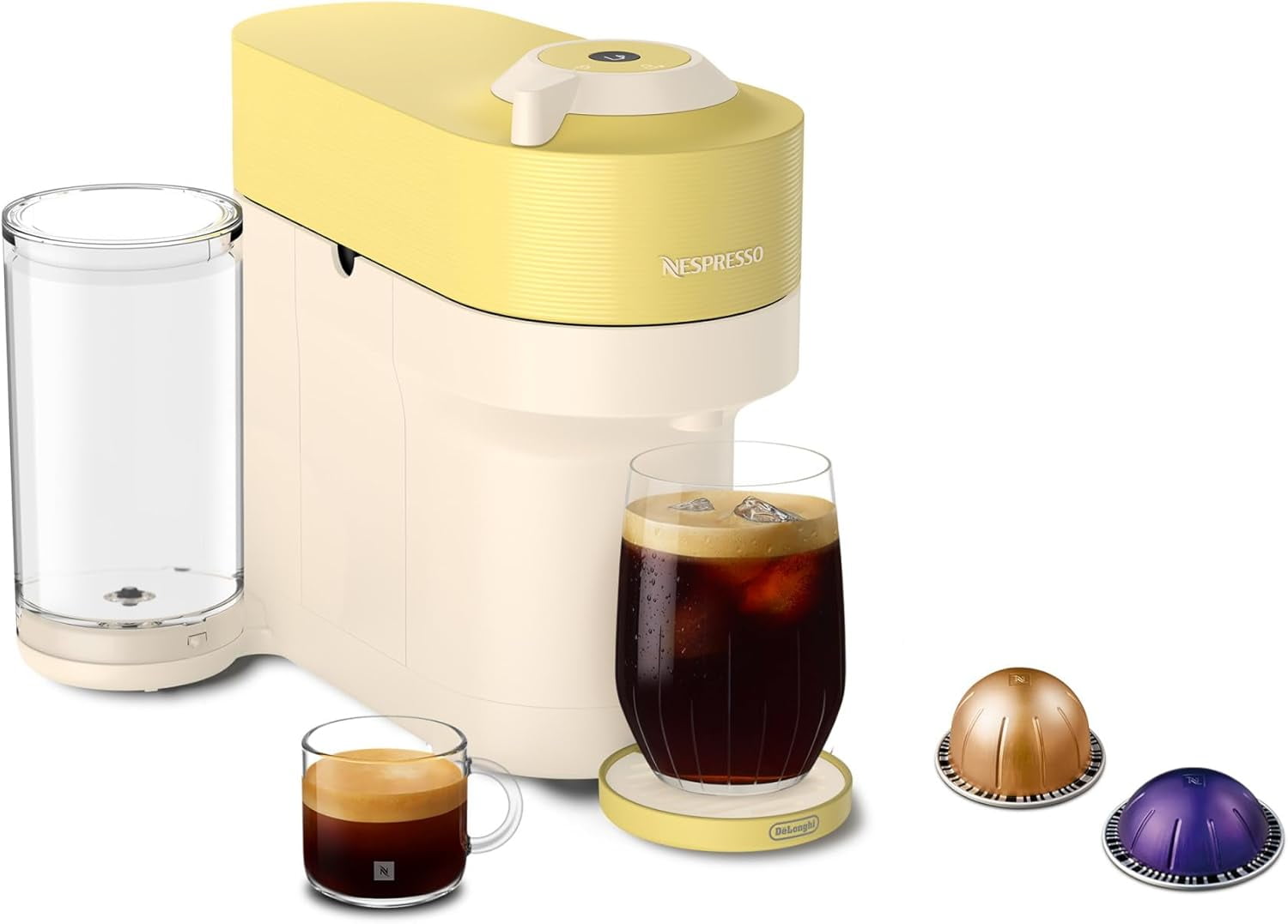 Light Yellow Espresso Maker - Compact & Chic for Small Kitchens ...