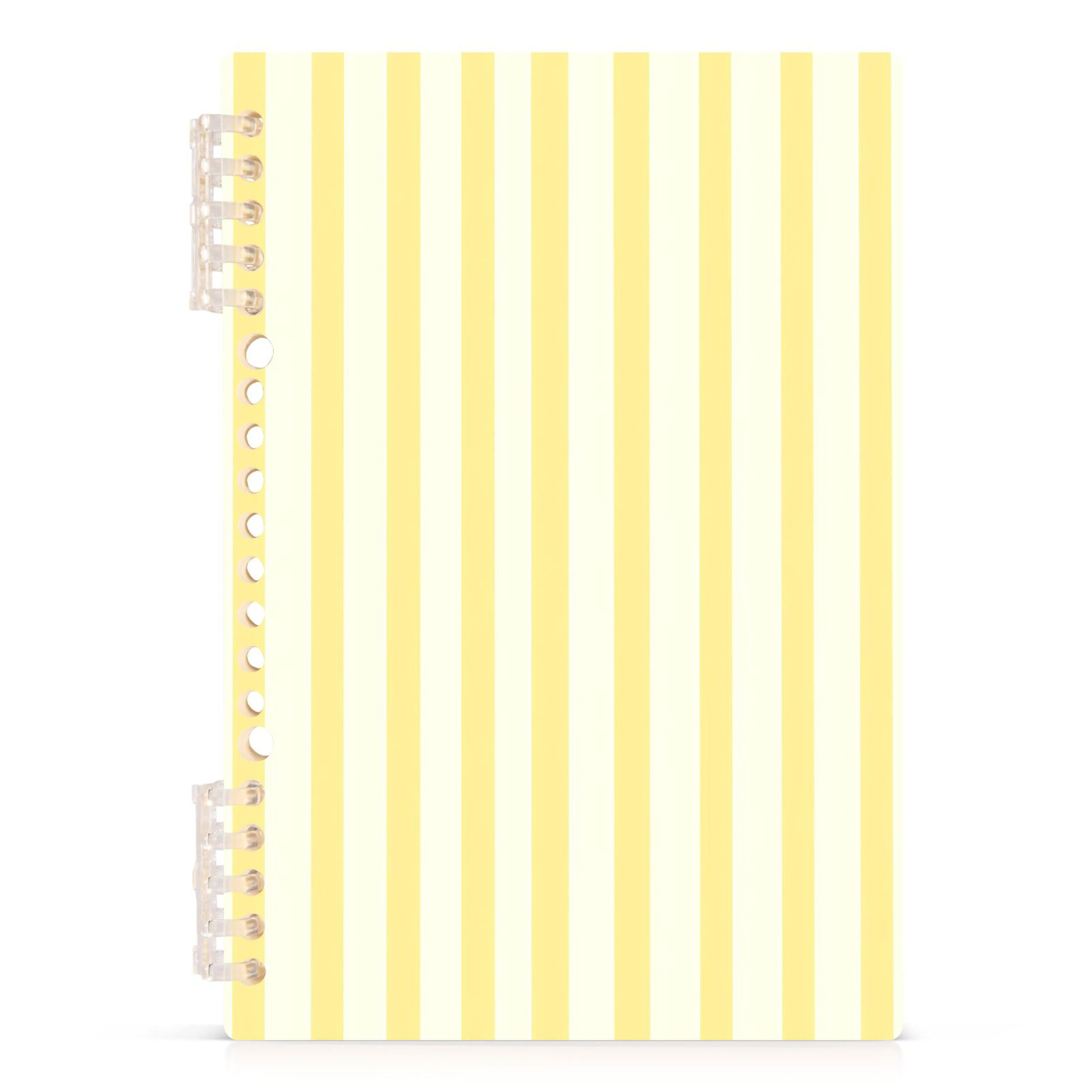 Light Yellow and Off-white Striped Notebooks 1-subject Journal 60 ...