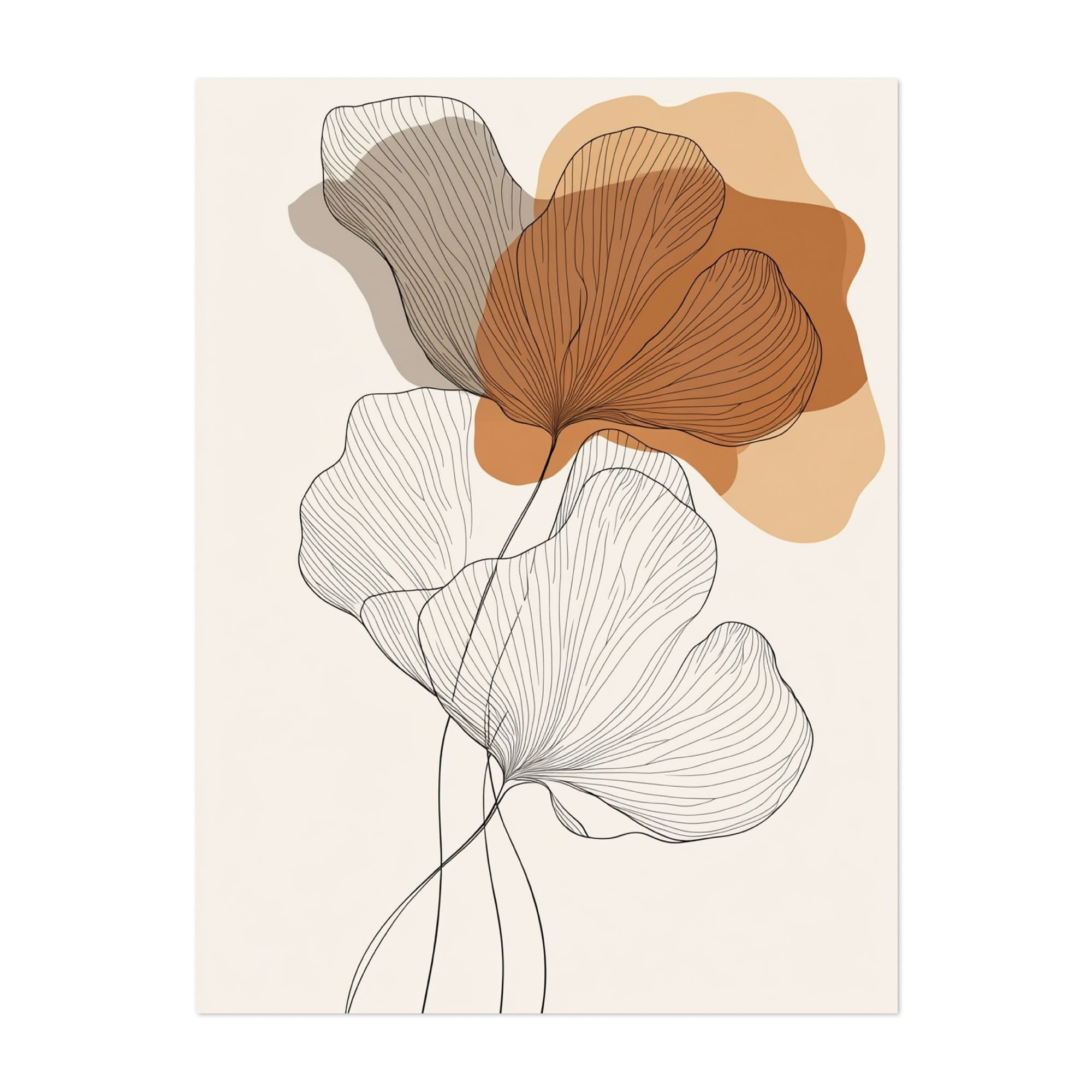 Light and Airy Floral Line Art - Line Drawing Modern Art Line Art ...