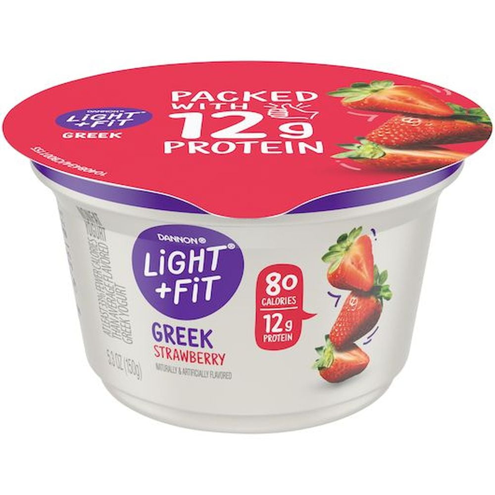 Dannon Light and Fit Original Fat Free Strawberry Greek Nonfat Yogurt ...
