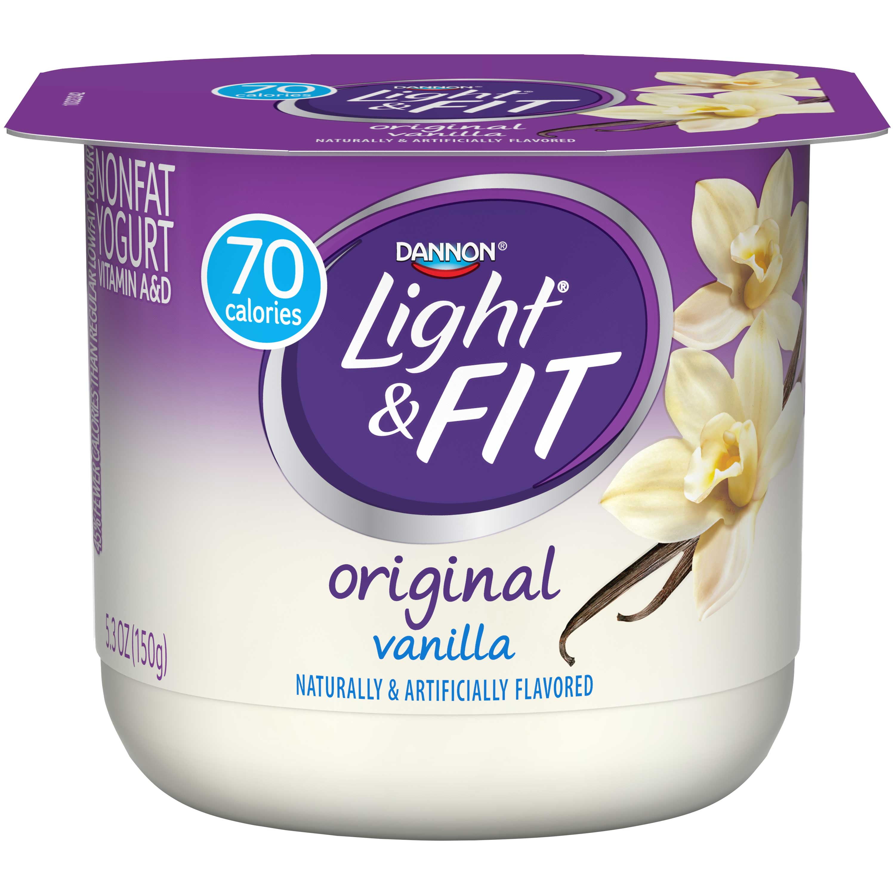 Light and Fit Vanilla Yogurt, 5.3 Ounce -- 12 per case. - Walmart.com
