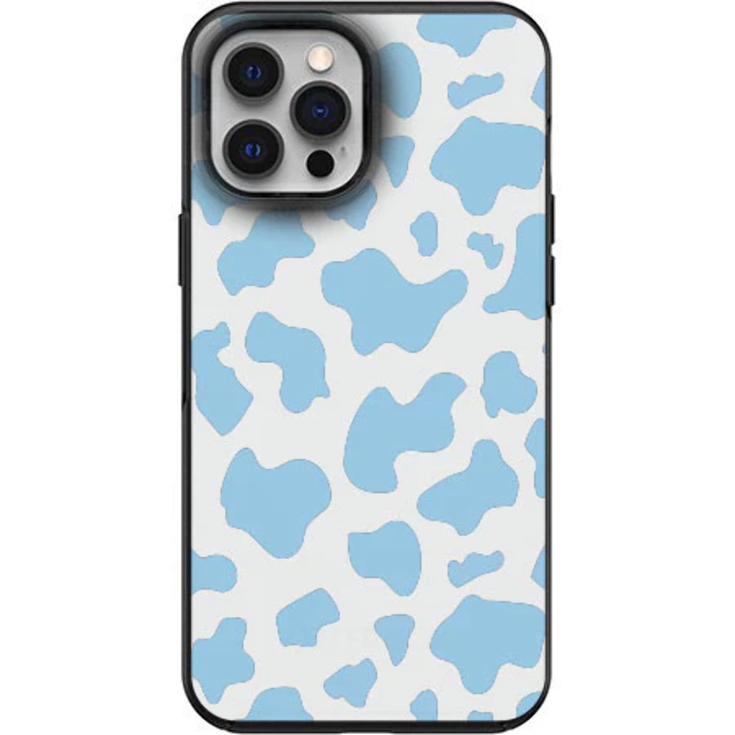 Light blue Cow pattern print Phone Case for iPhone 7 8 X XS XR SE 11 12 ...
