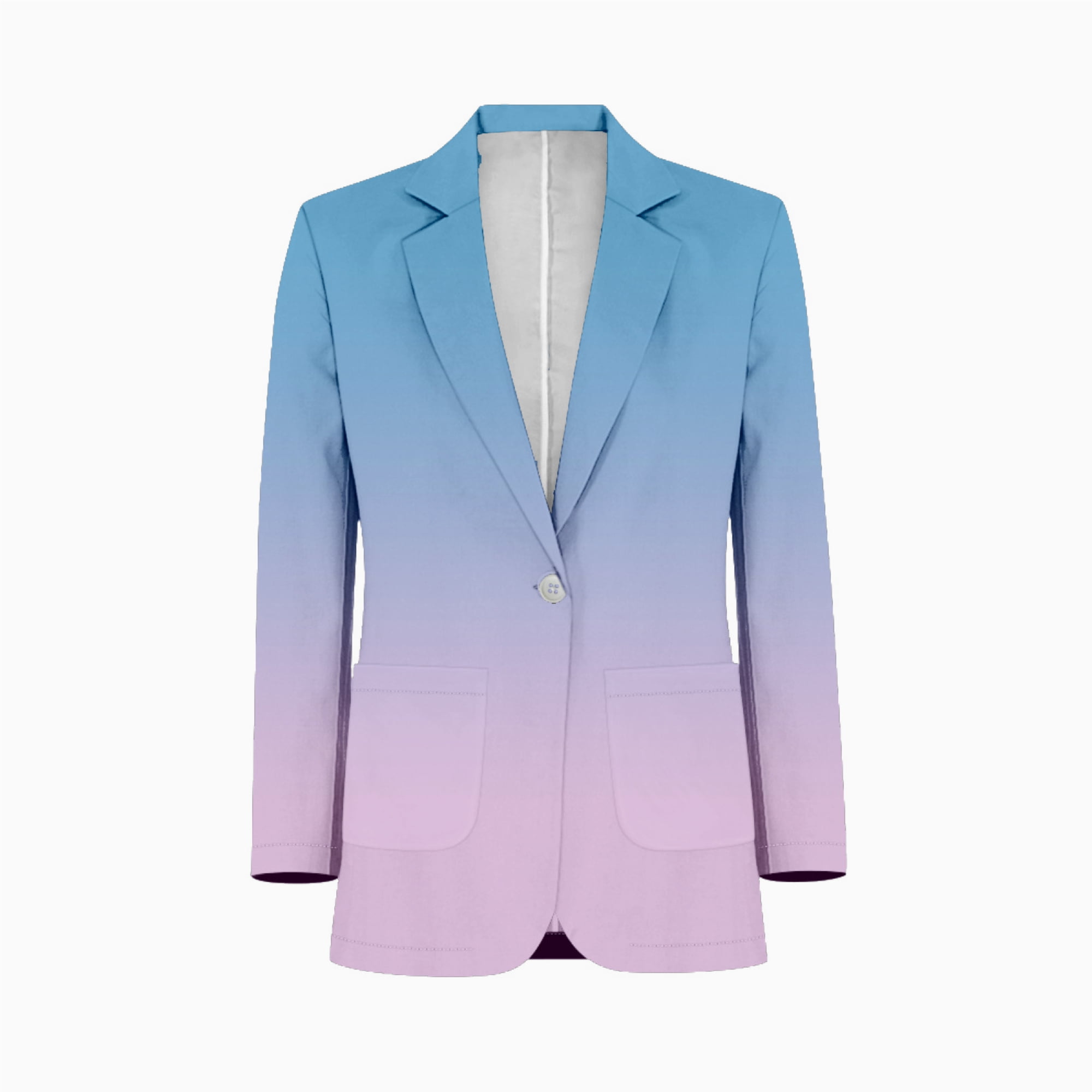 Light blue gradient Customized Men's Suits full man Shawl Collar ...