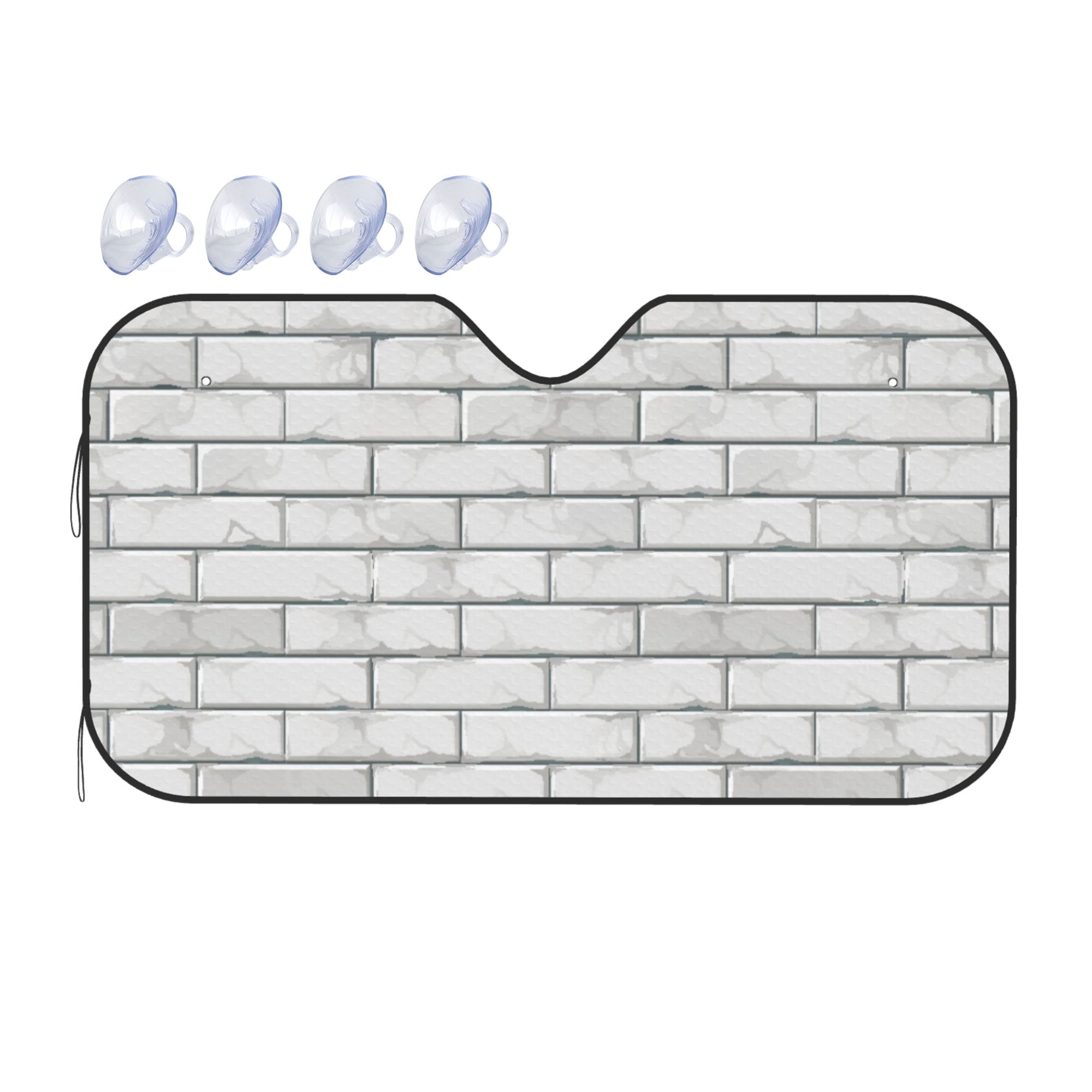 Light brick wall picture background 1-Piece Car Front Window Sunshade ...