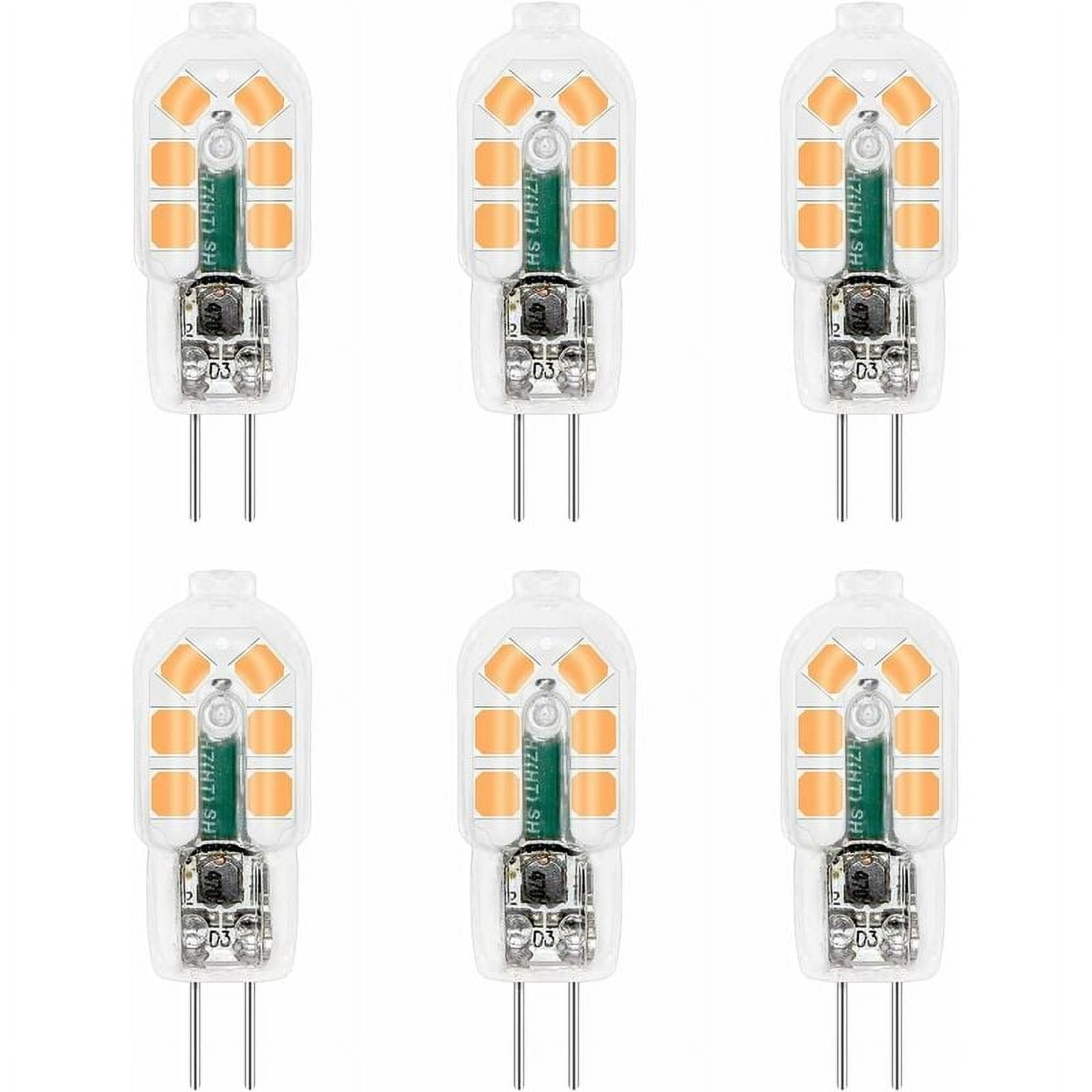 Light bulb G4 LED 12V 2W warm white 3000K, 200lm, equivalent to halogen lamp G4 10W 20W, non ...