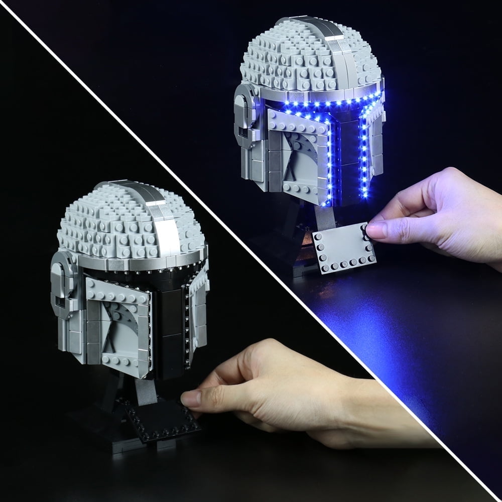 Light control LED Lighting for Legos 75328 Mandalorian helmet, Creative ...
