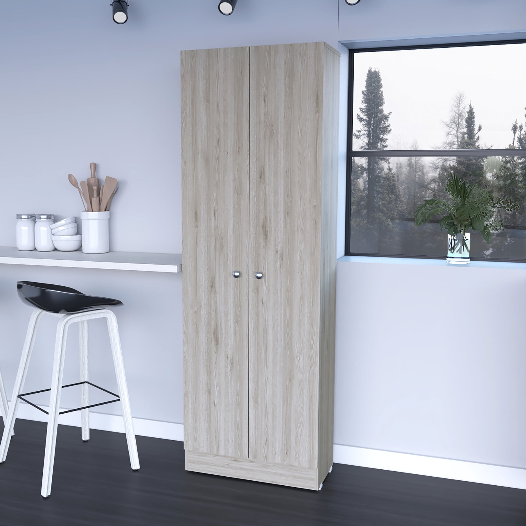Light grey color - Tons of extra storage - Kitchen pantry / Add a ...