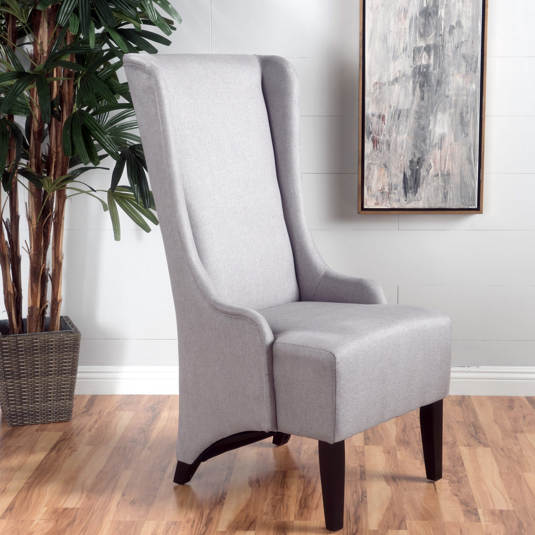 Light grey finish - Winged design for elegance - Dining set highlight ...
