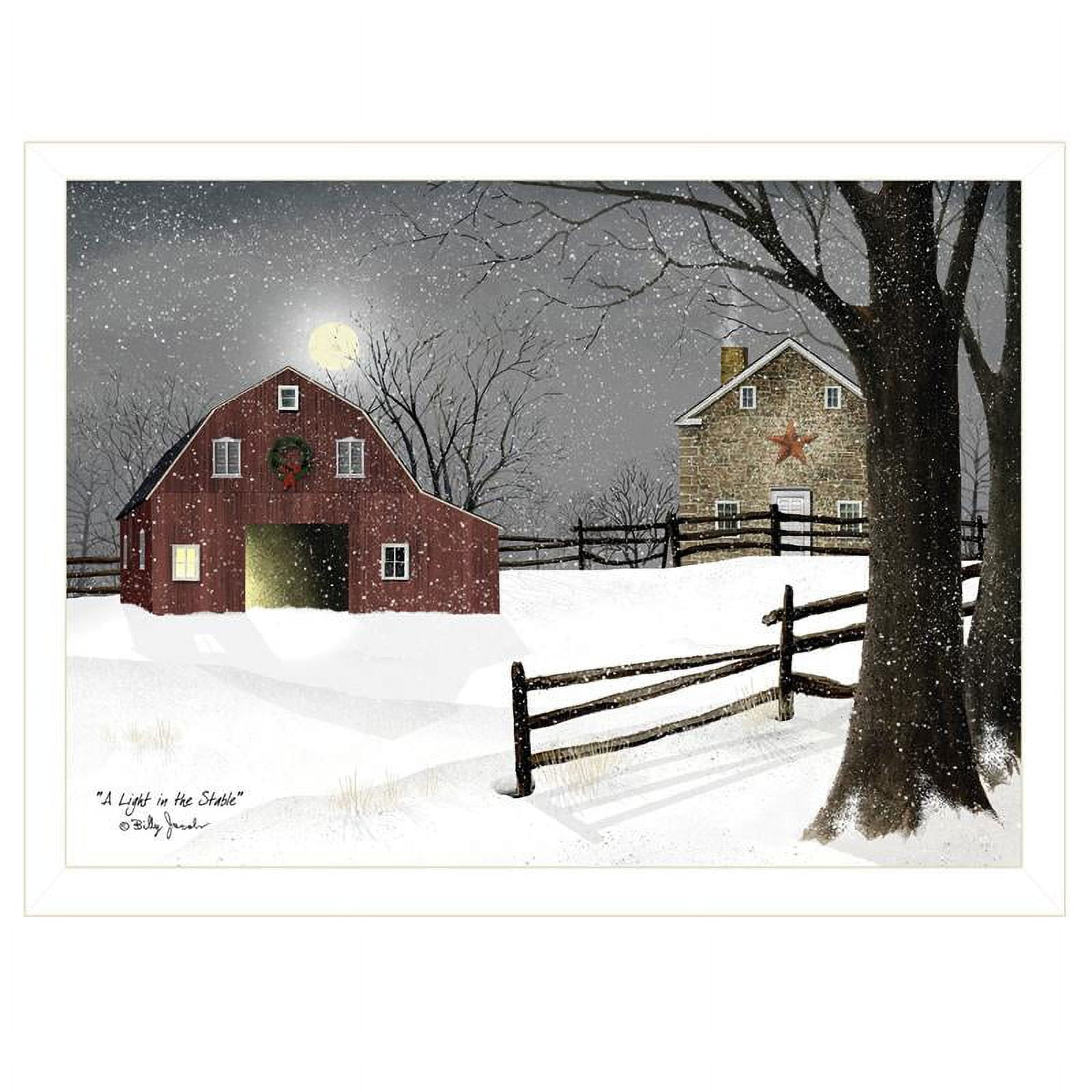 Light in the Stable by Billy Jacobs Printed Wall Art Wood Multi-Color ...