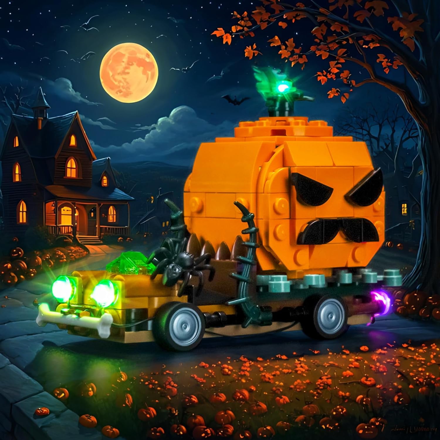 Light kit Compatible with Lego 40822 Jack-O'-Lantern Pickup Truck - No ...