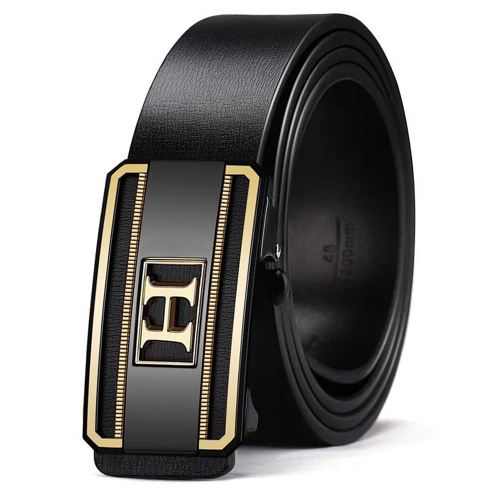 Light luxury leather belt for men, upgraded automatic buckle double ...