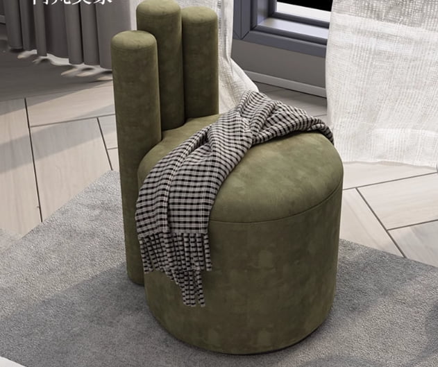 Light luxury makeup stool, makeup chair, internet famous solid wood ...