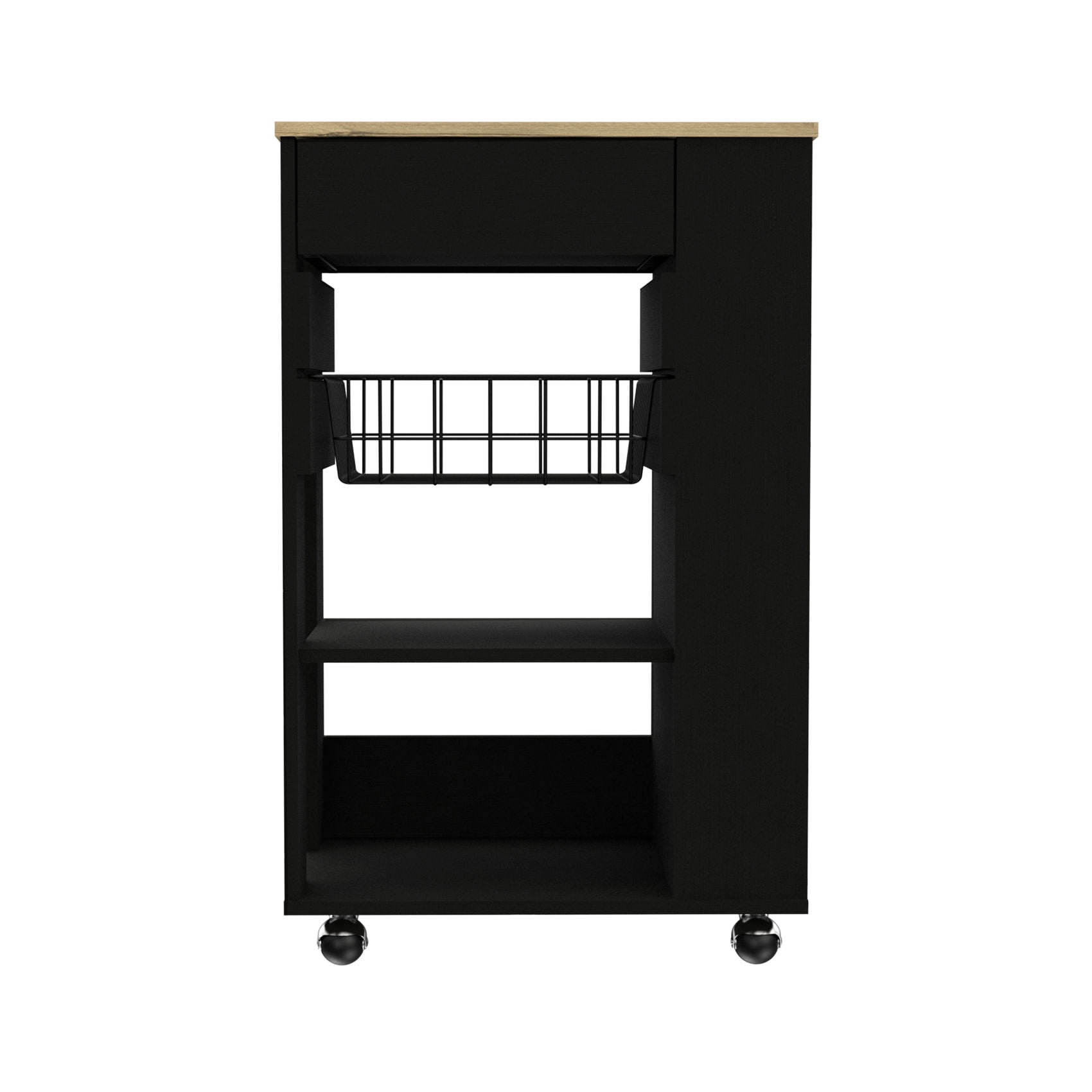 Light oak main color kitchen cart / Add a touch of style to the kitchen ...