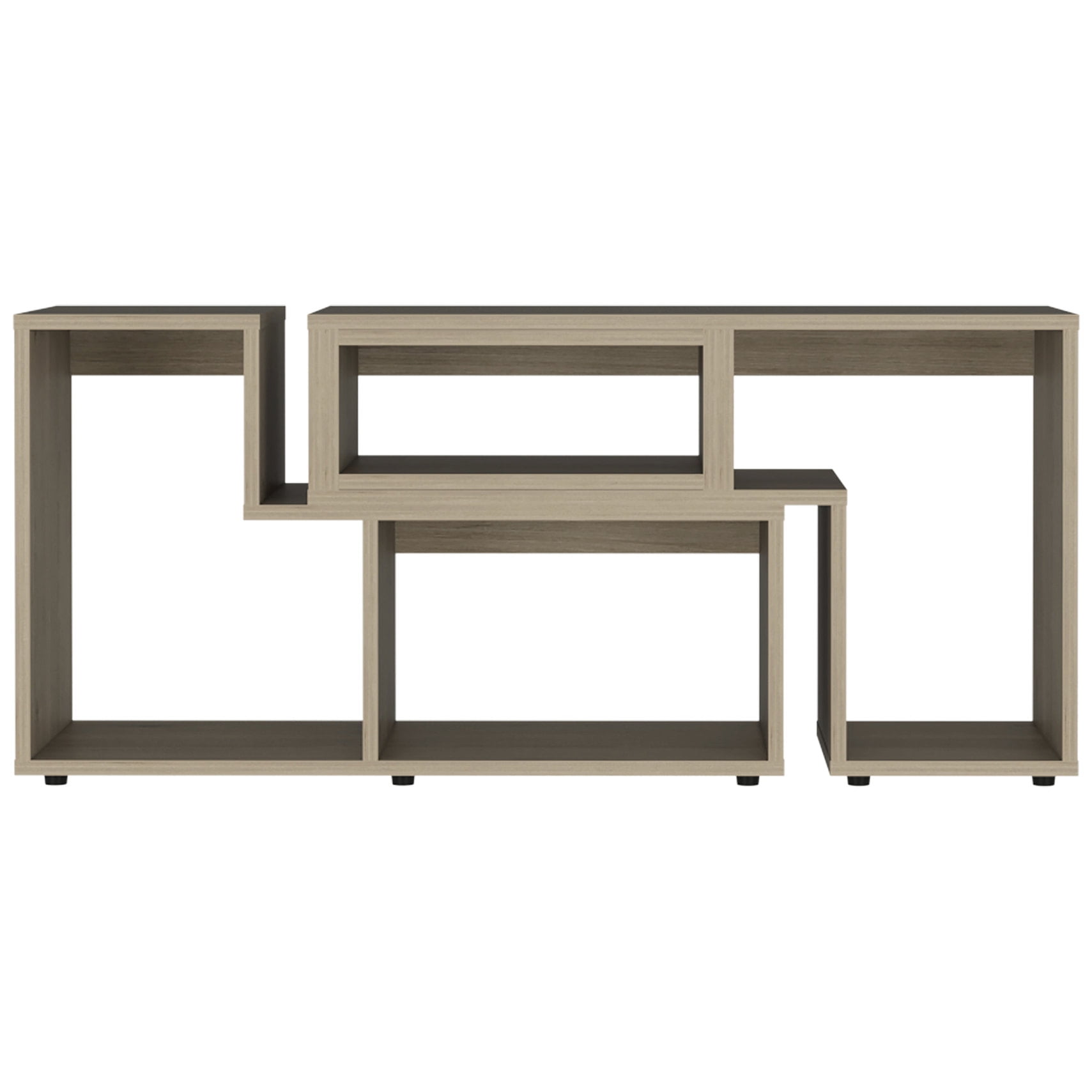 Light pine TV stand with multiple shelves / Fits 50 - 59 inch TVs ...