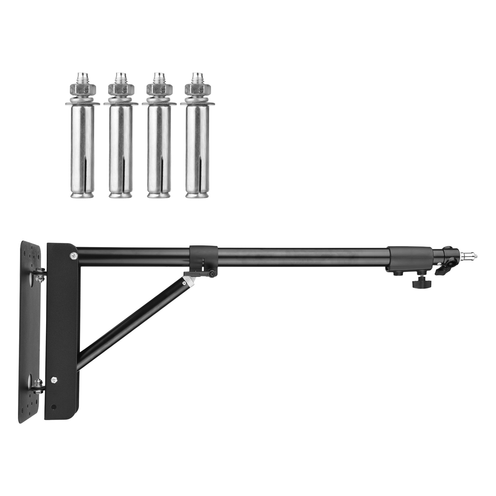 Light stand,Wall Boom Arm 180° Rotatable Max. Wall Mount Stand 51.2in ...