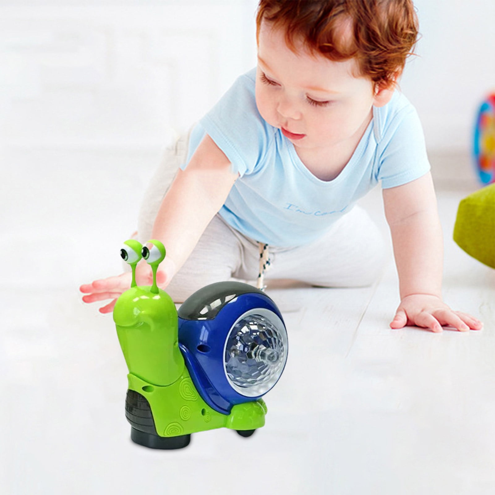 Light-up Cartoon Snail Toy Electric Kids Cartoon Snail Toy with Music ...