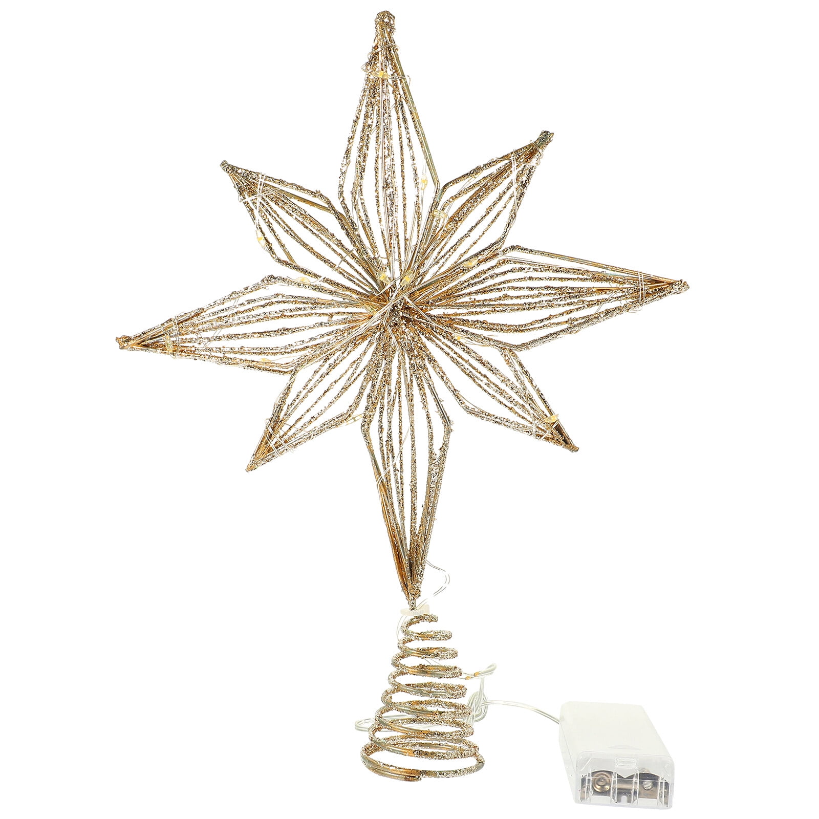 Light up Christmas Tree Topper Lighted Xmas Tree Star Topper Christmas ...