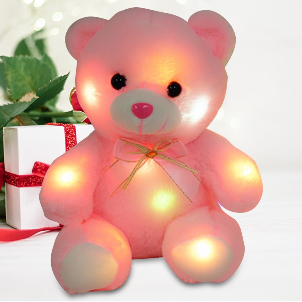 Light up Colorful LED Teddy Bear Stuffed Animal Soft Plush Toy Glow in ...