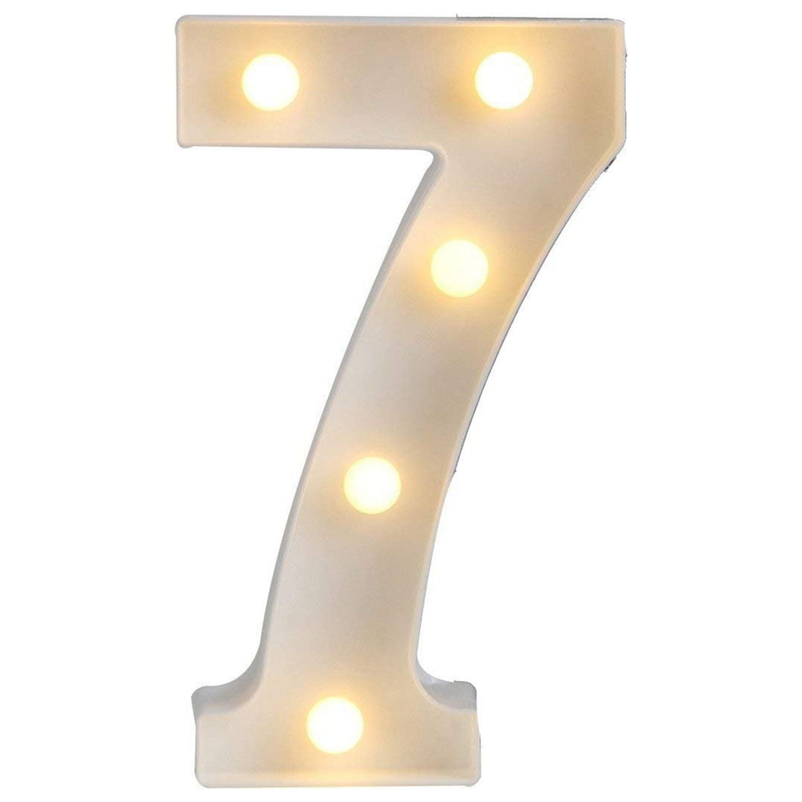 Light up Letter LED Alphabet Number Symbol Plastic Battery Operated ...