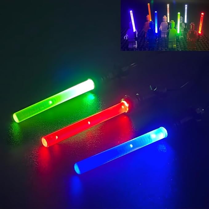 Light-up Lightsaber for Lego,Minifigure Accessories LED Lightsaber with ...