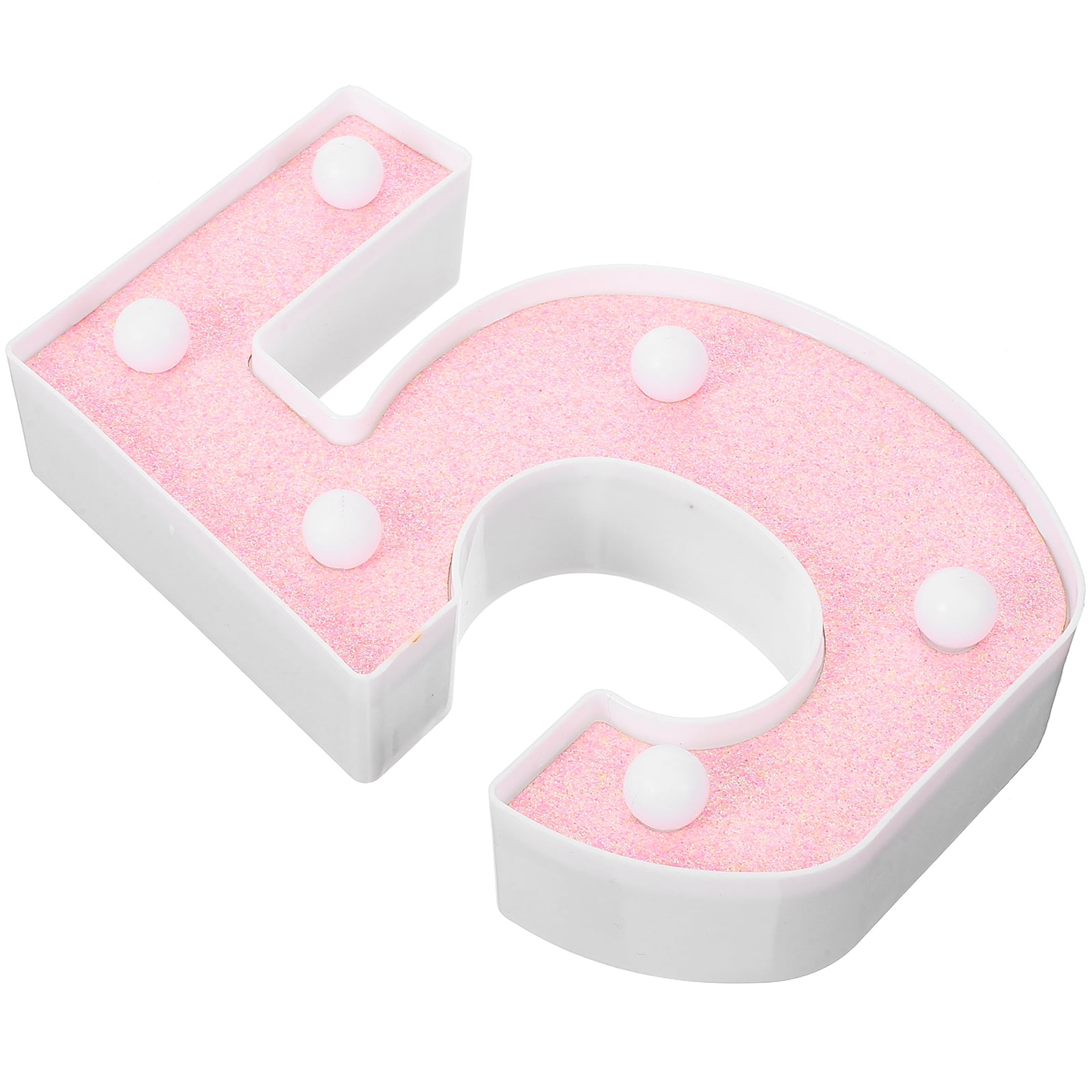 Light-up Number LED Number 5 Lamp LED Number Light Decoration Light Up ...