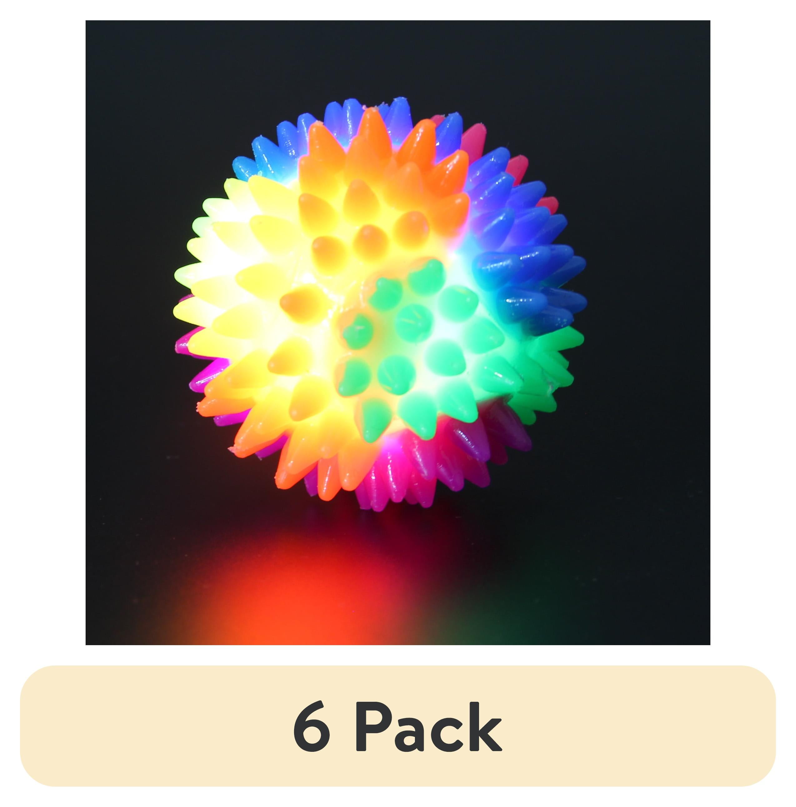 (6 pack) Light up Spikey Ball, Way to Celebrate Party Favors, Multi ...