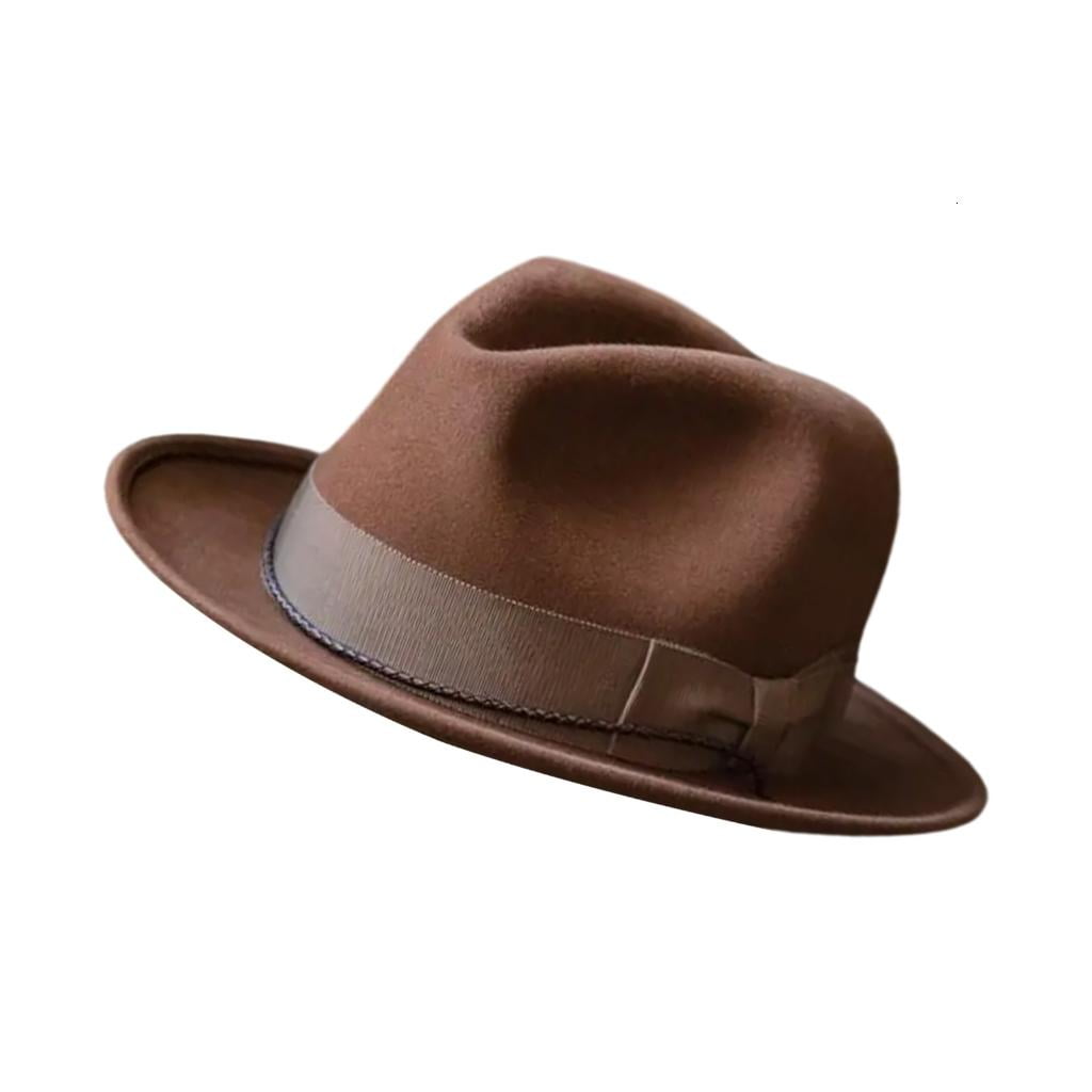 Light weight Wool Felted Hat Dramatic Performances Hat Artistic Youth ...