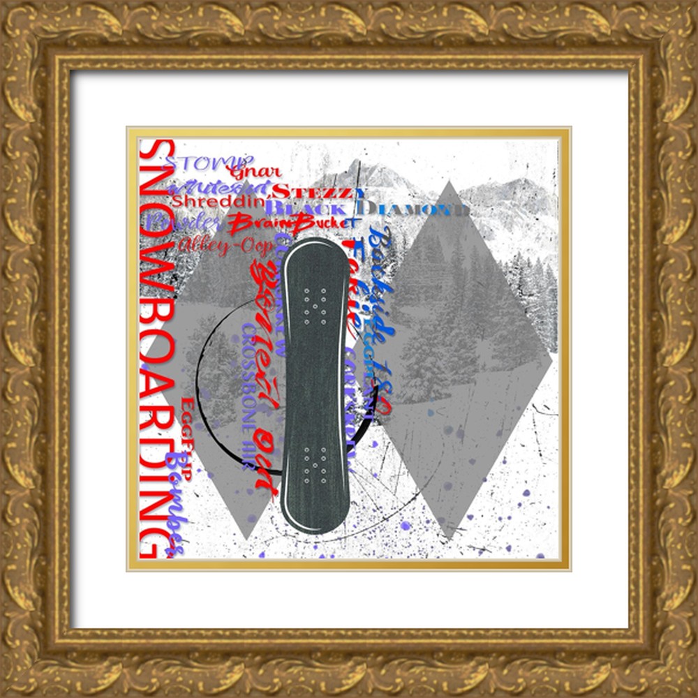 LightBoxJournal 15x15 Gold Ornate Wood Framed with Double Matting ...