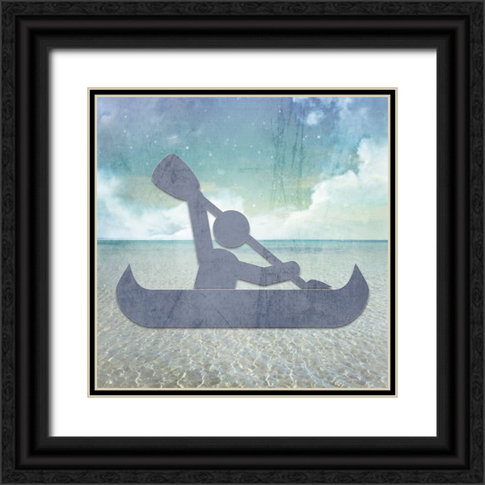 LightBoxJournal 20x20 Black Ornate Wood Framed with Double Matting ...