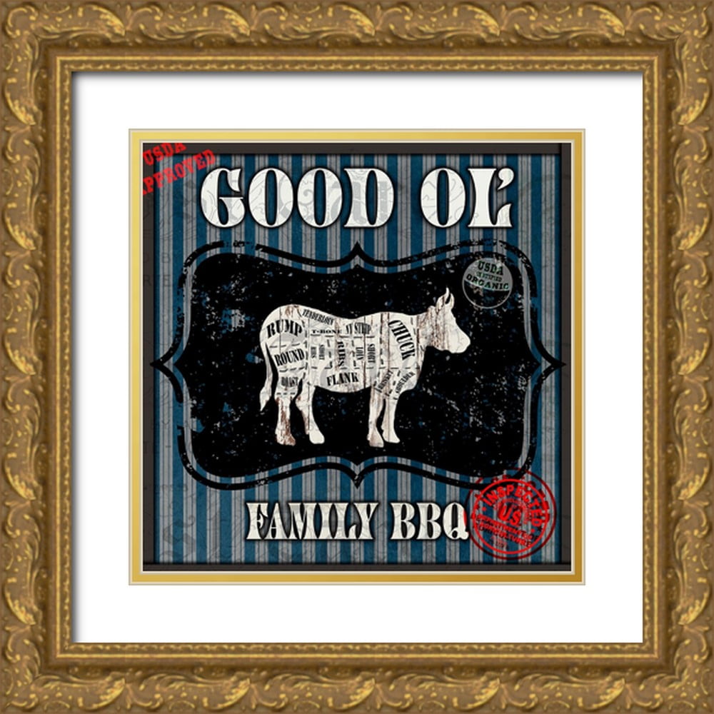 LightBoxJournal 20x20 Gold Ornate Wood Framed with Double Matting ...