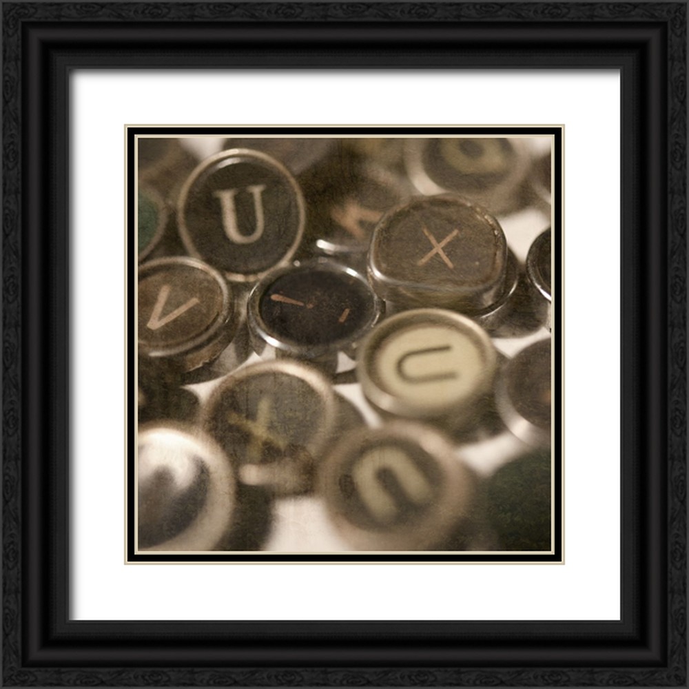 LightBoxJournal 26x26 Black Ornate Wood Framed with Double Matting ...