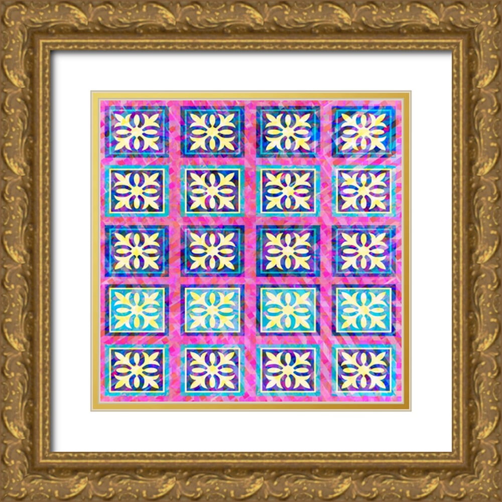 LightBoxJournal 26x26 Gold Ornate Wood Framed with Double Matting ...