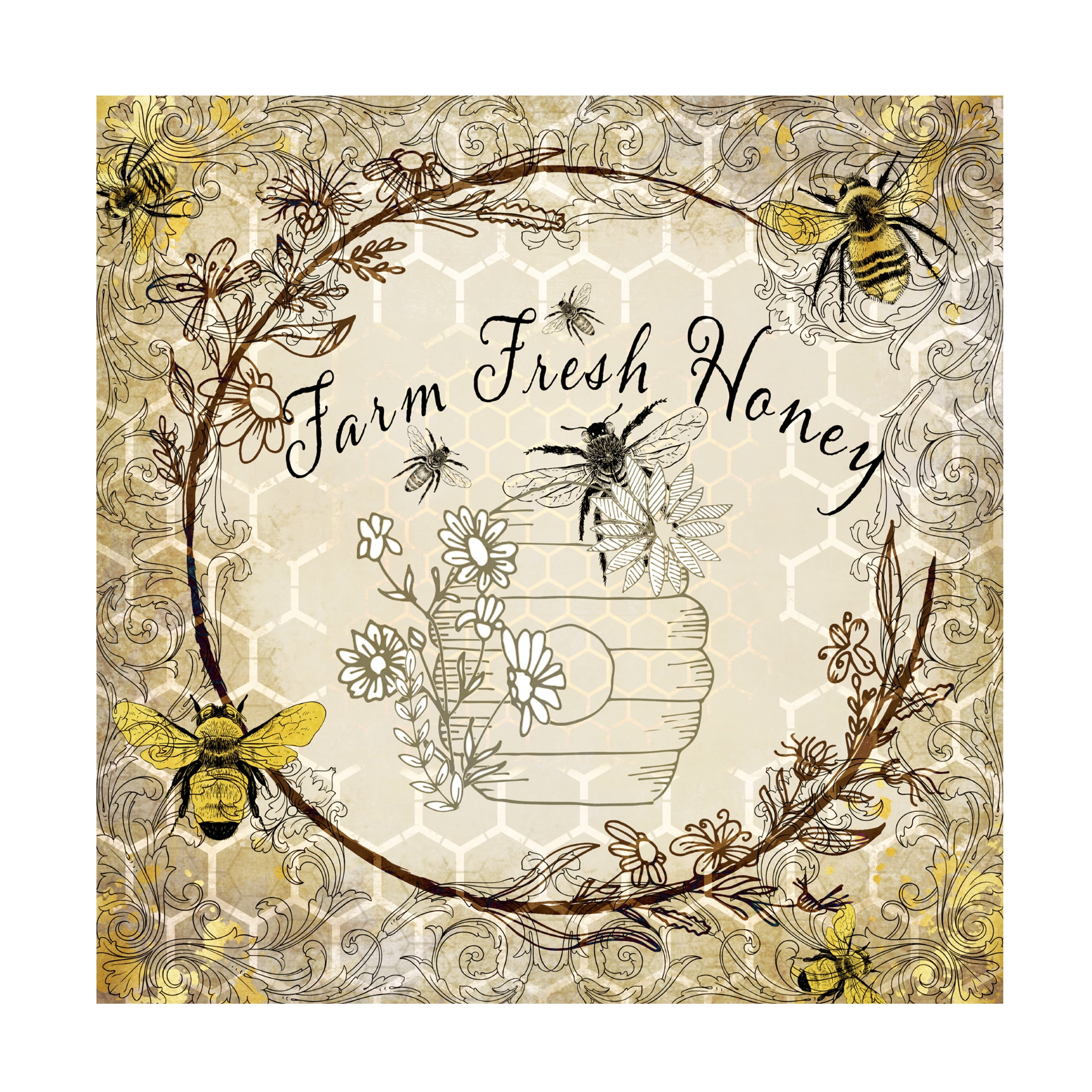 LightBoxJournal 'Honey Bee Hive 06' Canvas Art - Walmart.com