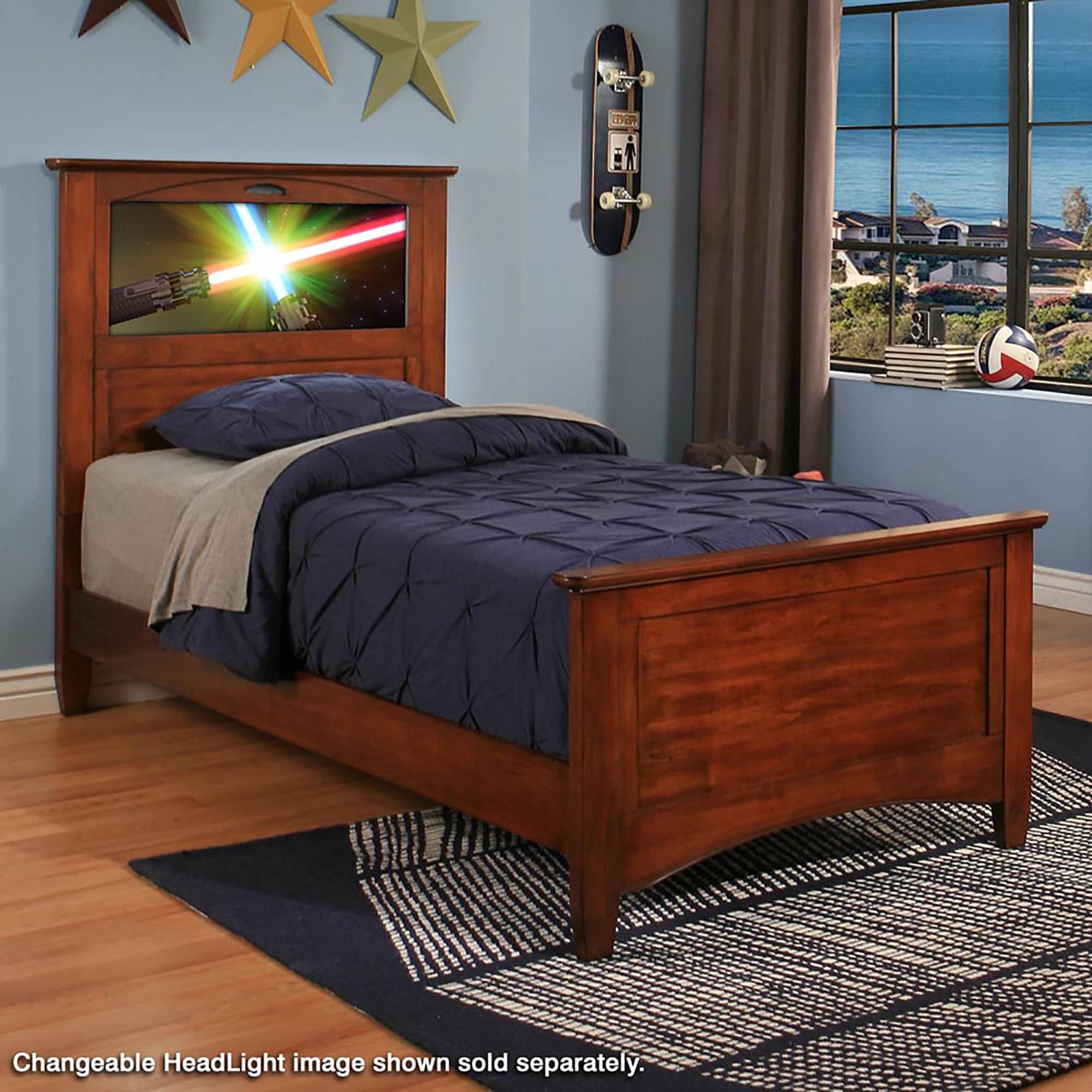 LightHeaded Beds Canterbury Twin Bed, Chestnut - Walmart.com