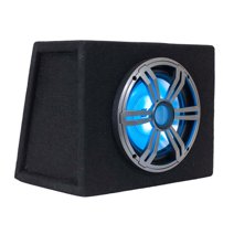 QPower QBOMB8VL Single 8 Inch Vented Ported Car Subwoofer Sub Box ...