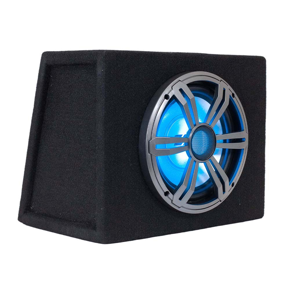 QPower QBOMB8VL Single 8 Inch Vented Ported Car Subwoofer Sub Box ...