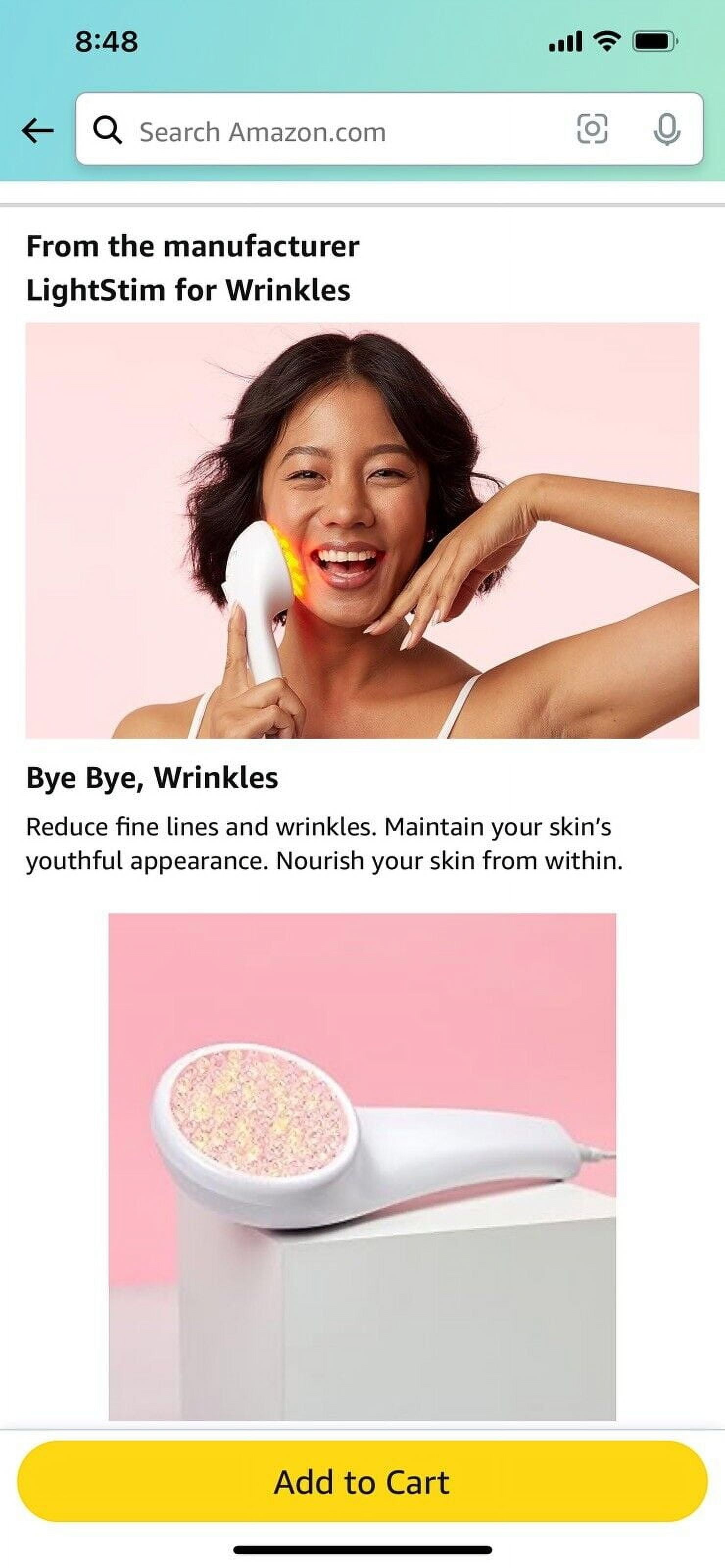 LightStim Device For Wrinkles LED Red Light Therapy White NEW Never ...