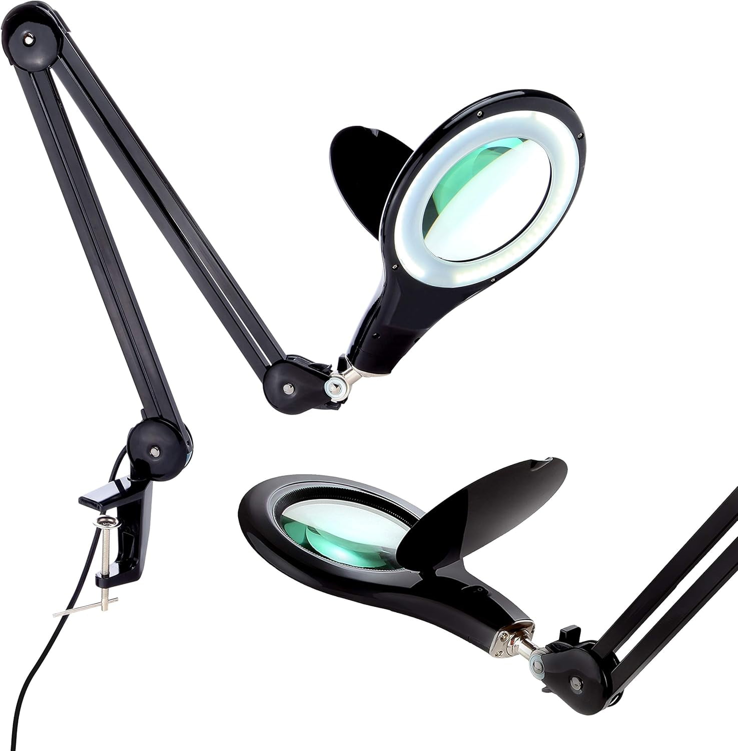 LightView PRO Magnifying Desk Lamp, 2.25x Light Magnifier, Adjustable ...