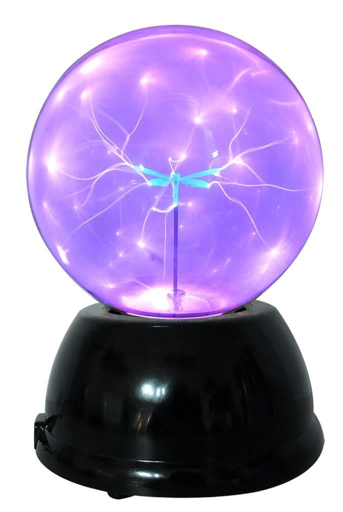 Lightahead® 6" Plasma Ball Lamp with Purple Color Butterfly globe ...