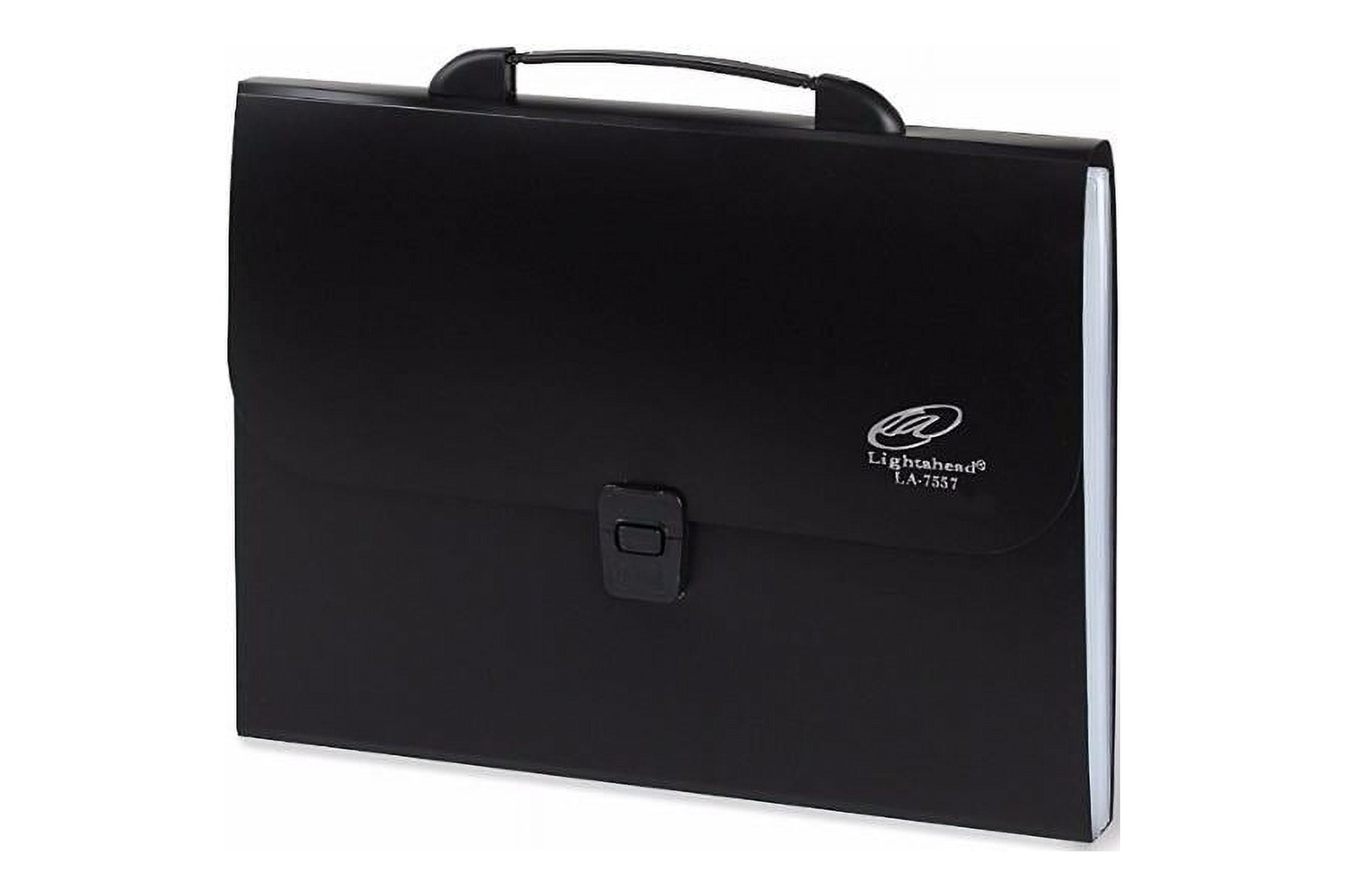 Lightahead® LA-7557 Expanding File Folder with handle and insert button ...