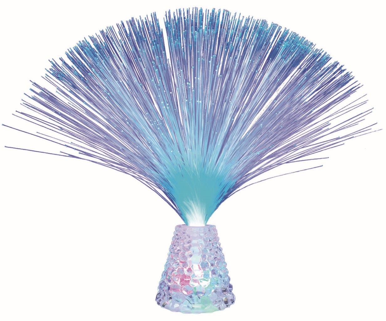 Lightahead® LED RGB Color Changing Crystal Fiber Optic Lamp with Cone ...