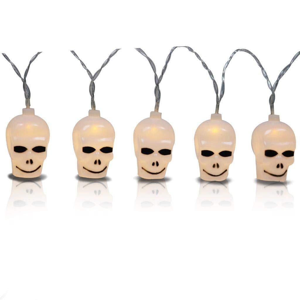 Lightahead 2M 20 LEDs Skull Shape LED String Light with Dual Mode for ...