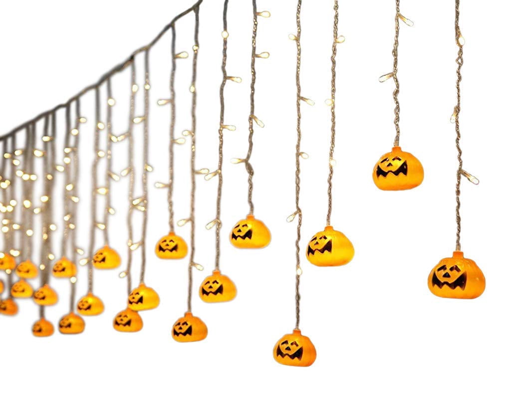 Lightahead 3.5M 96 LEDs 16 Pumpkin Shape LED Light Hanging String Light ...