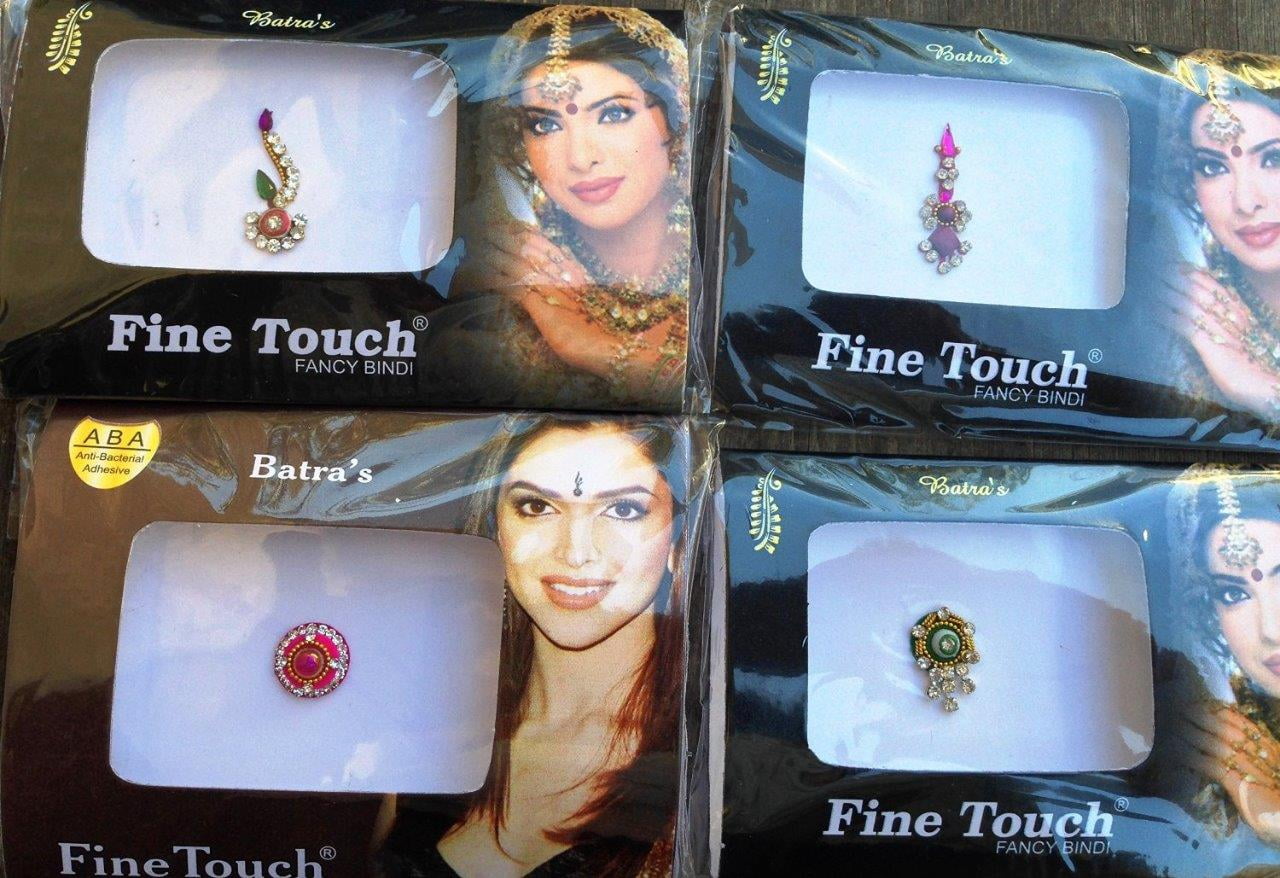 Lightahead® 4 Pack Single Bollywood Head Bindi Tattoo – Stick On ...
