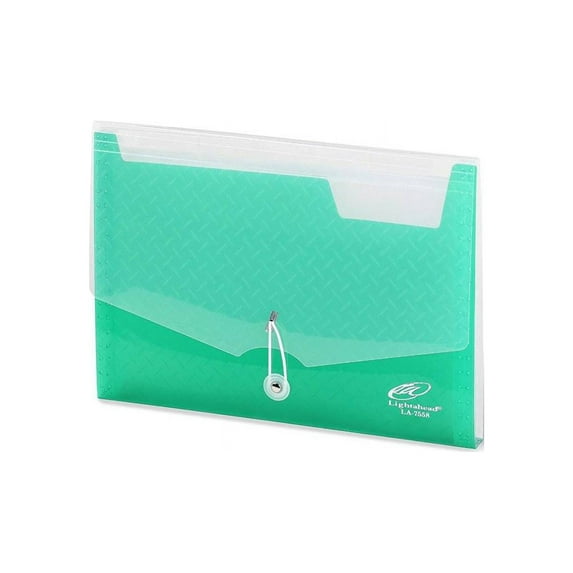 Lightahead Expanding File Folder with 6 pockets Color Green - Walmart.com