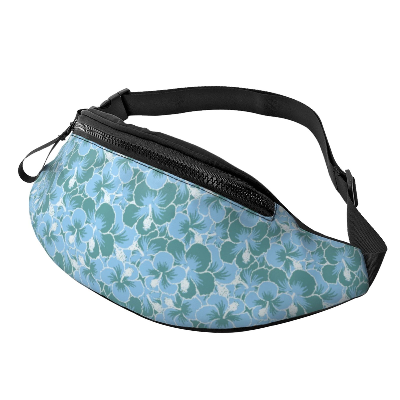 Lightblue Flower Fanny Packs Waist Bag Crossbody Bags for Women Men ...